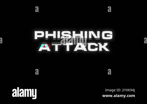 Phishing Attack glitch banner. Glitch Effect Phishing Attack Stock ...