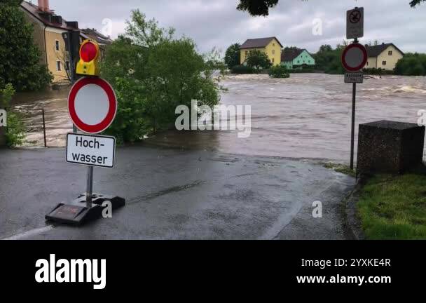 Flooded Roads, Bridges, and Homes in Germany After Heavy Rain and River ...