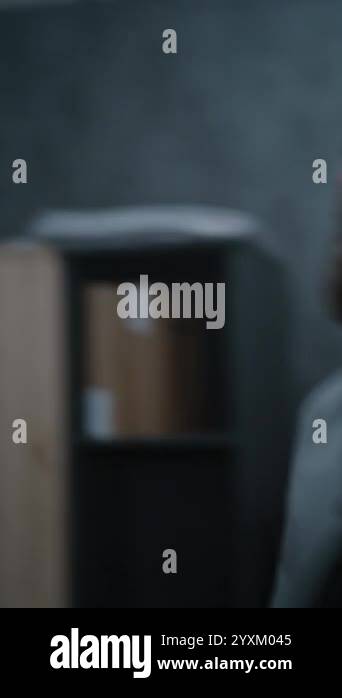 Aggressive and angry office worker losing temper, yelling, walking ...