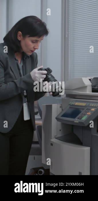 Office robbery or murder case: Investigation team working at crime ...