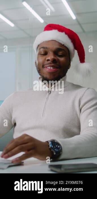 Marketing manager or financial specialist works on computer in modern ...