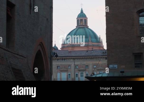 Dome of the Basilica of San Pietro in Bologna old town, Emilia Romagna ...