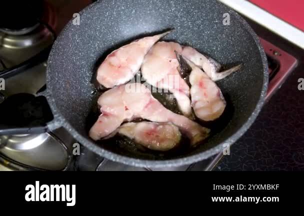 Crispy Whole Deep Fried Fish with Oil in Pan, Health Risks Unhealthy ...