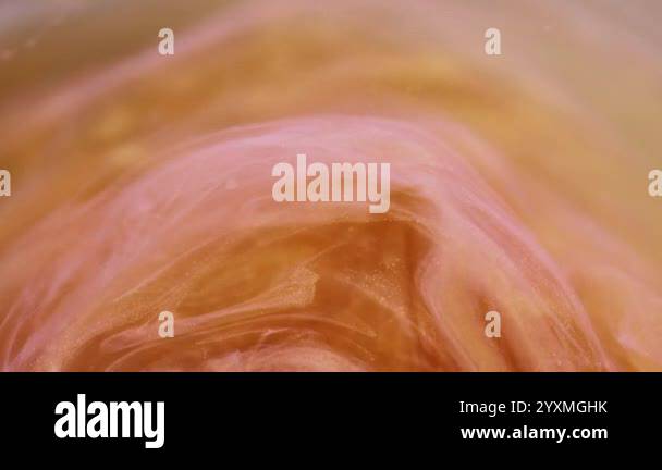 Splash vortex. Glitter blur. Defocused bright orange pink cloud paint ...