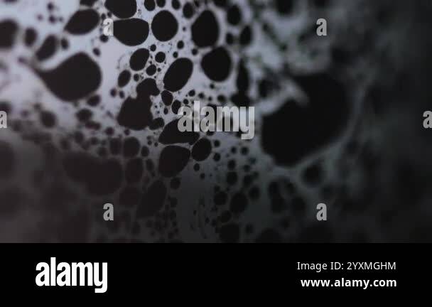 Acid ink. Bubble liquid. Defocused blue color fizzy texture chemical ...