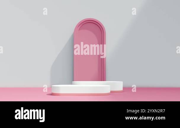 valentine display podium pedestal platform product stage minimal mockup ...