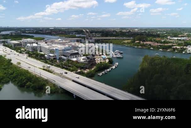 Aerial Footage of Jupiter, Florida Stock Video Footage - Alamy