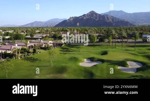Aerial Footage of Residential Area in Coachella, California Stock Video ...
