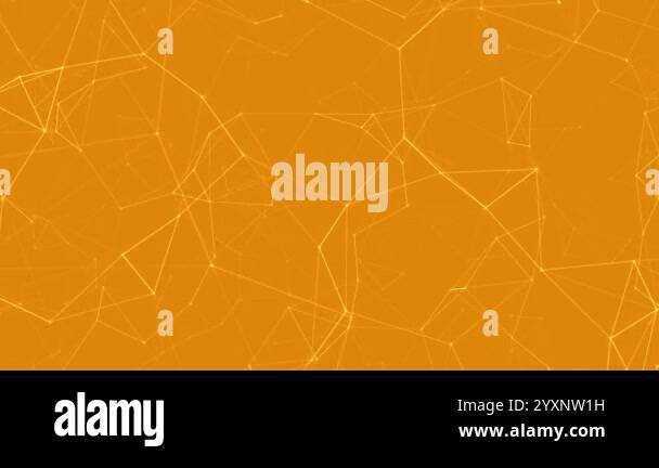 Abstract orange animated plexus network technology background Stock Video Footage - Alamy