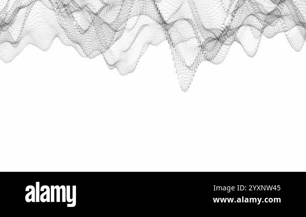 White border animation for presentations, particle wave frame Stock ...