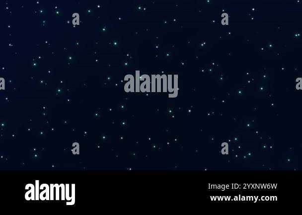 Abstract starry night dreamy animation, flickering or glowing stars ...