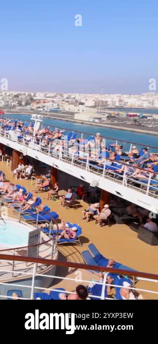 Fuerteventura, Spain 1st March 2023: Portrait footage of the Marella ...