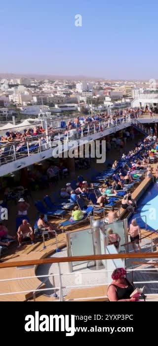 Fuerteventura, Spain 1st March 2023: Portrait footage of the Marella ...