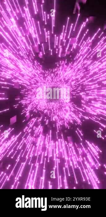 Pink wormhole approaches in a vibrant digital world, creating a ...