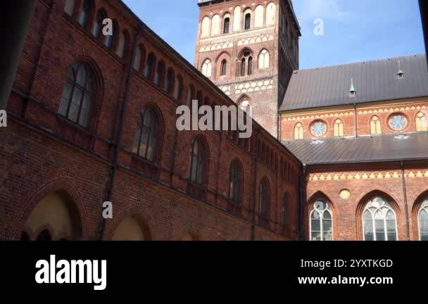 The panoramic view of Riga Cathedral showcases the impressive facade of ...