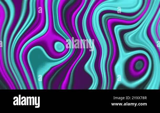 Abstract purple, teal, and gray fluid pattern with wavy textures and ...