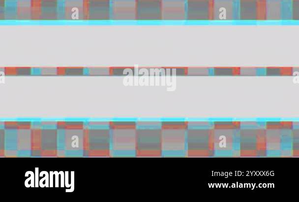 colorful background realistic flickering, analog vintage TV signal with ...