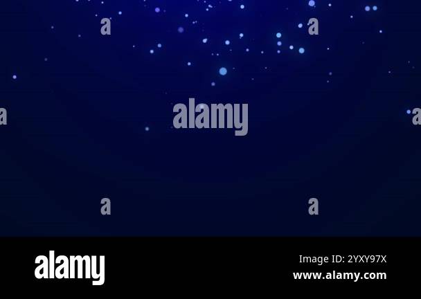 Abstract space dust. Magic snow on blue background. Dust particles with ...