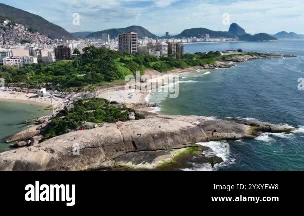 Rio De Janeiro Skyline At Arpoador In Rio De Janeiro Brazil. Travel ...