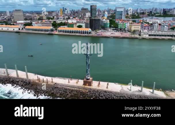 Northeastern Brazil Skyline At Recife In Pernambuco Brazil. Amusement ...