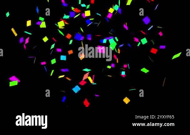 Colorful confetti burst - confetti explodes from left and right then ...