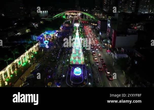 Christmas Parade At Osasco In Sao Paulo Brazil. Christmas Tree ...