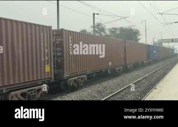 Delhi, India, November 02 2024 - Indian railway express train at ...