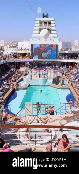 Fuerteventura, Spain 1st March 2023: Portrait footage of the Marella ...