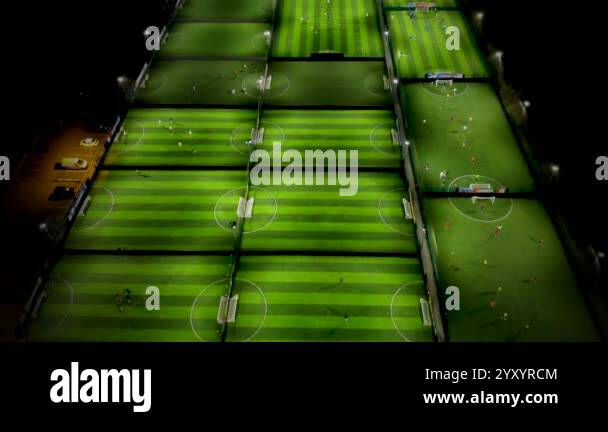 Leeds West Yorkshire UK, 22nd February 2018: Night time aerial footage ...