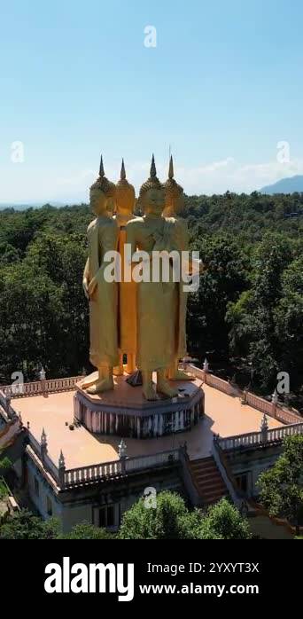 View Standing Buddha statue The Four Gods Buddha statues in four ...