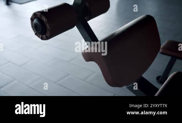 A high-quality image showcasing a detailed close-up of a modern gym ...