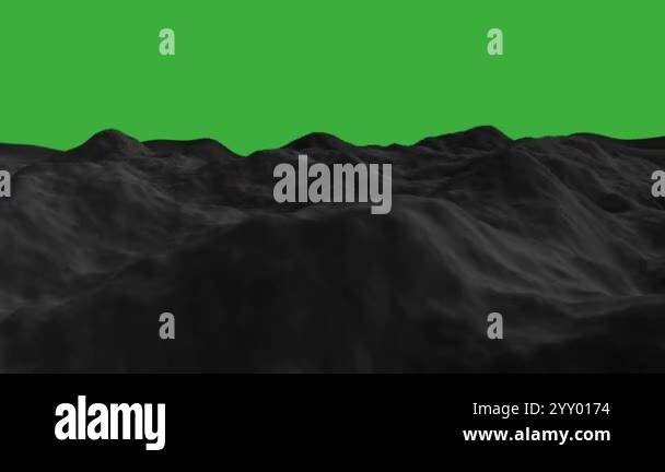 Animation video abstract moving on green screen background Stock Video ...