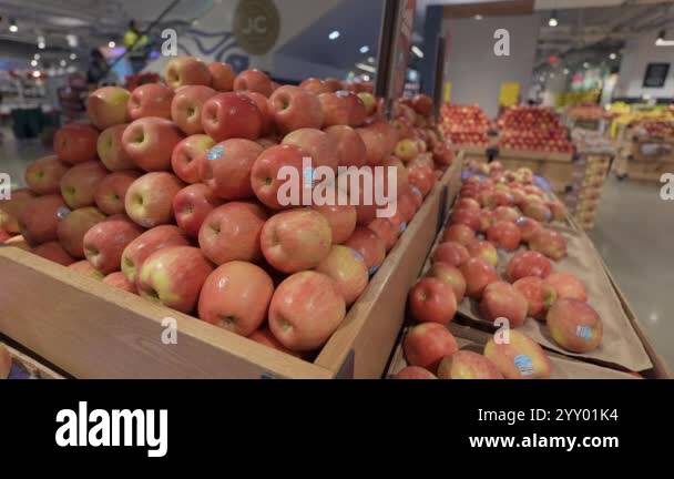 JERSEY CITY, USA - DECEMBER 2, 2024: A colorful display of fresh ...