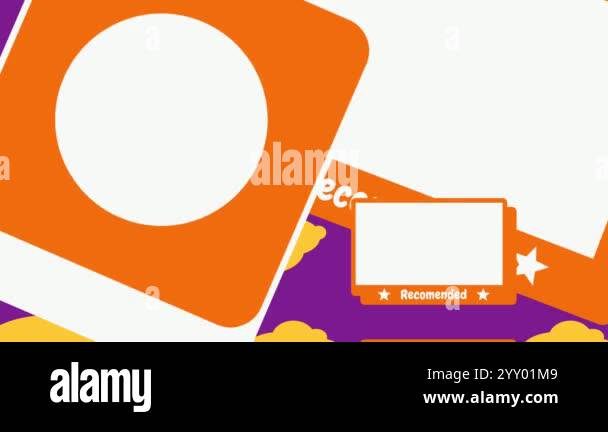 youtube animation end screen youtube. suitable for youtube vlog ...