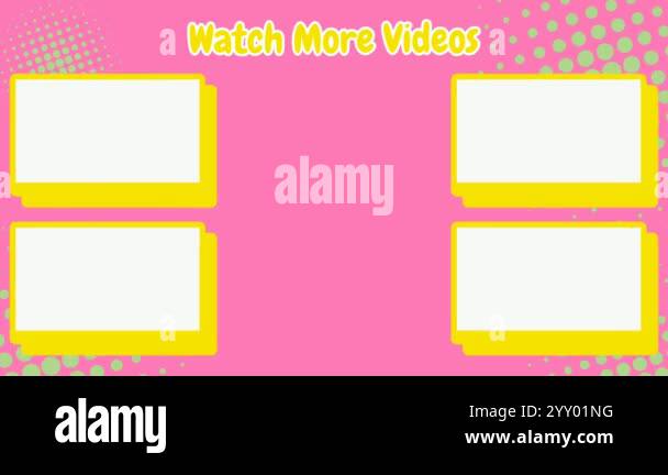 youtube animation end screen youtube. suitable for youtube vlog ...