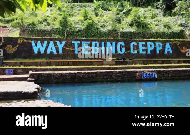 Penengahan, December 1, 2024: the water in Way Tebing Cepa, South Lampung is very clear Stock ...
