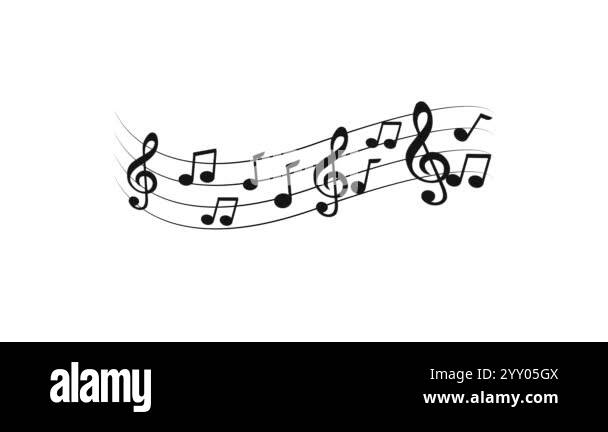 Music wave note Animation, Music Animation, Music wave video, musical ...