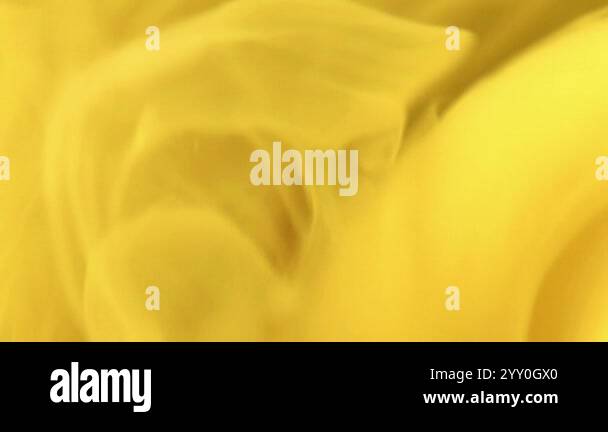 Color vapor cloud. Paint water swirl. Blur bright yellow glowing fog ...