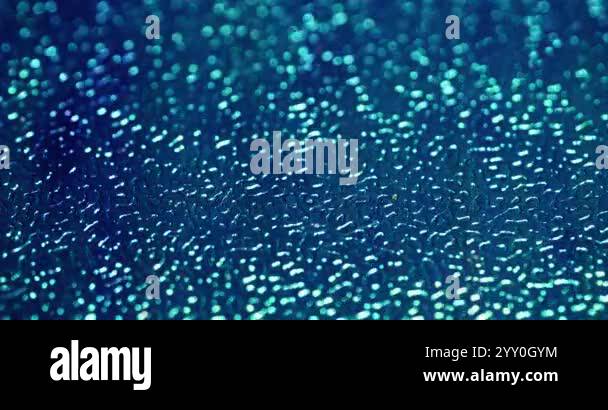 Defocused relief. Embossed plastic surface. Blue grainy artificial ...