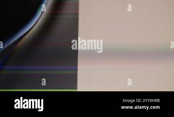 Distorted screen. Signal glitch. Grainy digital overlay texture with half pixels destroyed ...