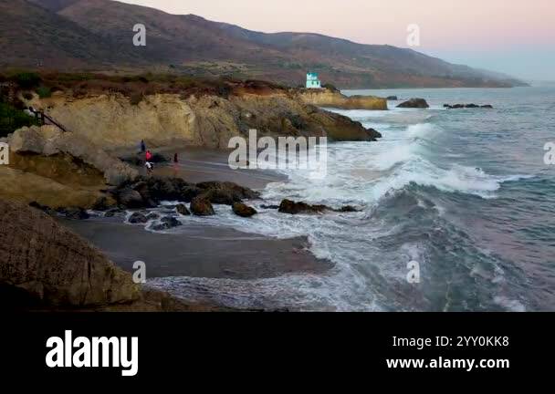 Leo Carrillo State Beach in Malibu, California, highlights rugged ...