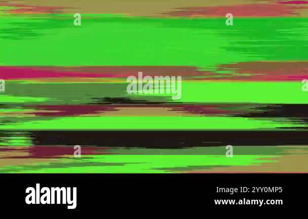 Glitching digital signals create an abstract pattern, showcasing ...