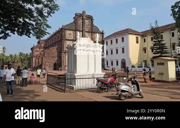 Velha Goa , Old Goa , India 28th April 2024 the Basilica of Bom Jesus ...