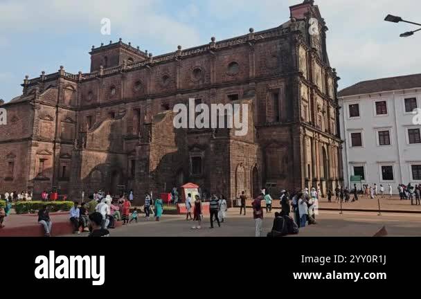 Velha Goa , Old Goa , India 28th April 2024 the Basilica of Bom Jesus ...