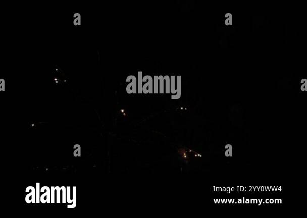 Aerial drone view firework from above Stock Video Footage - Alamy