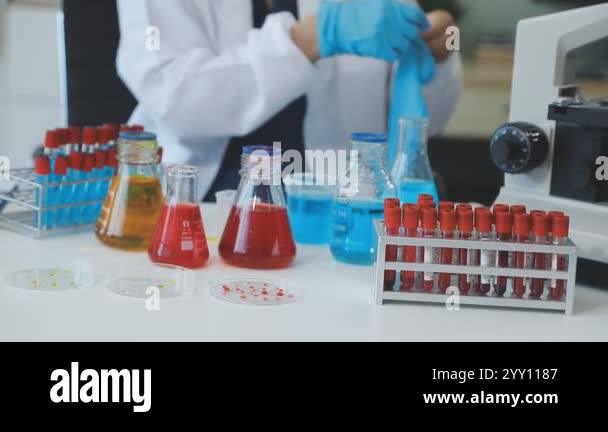 laboratory equipment in lab Stock Video Footage - Alamy