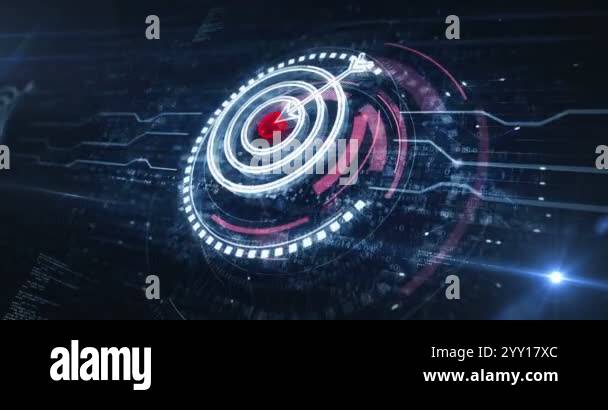 Target business strategy and success motivation symbol digital concept ...