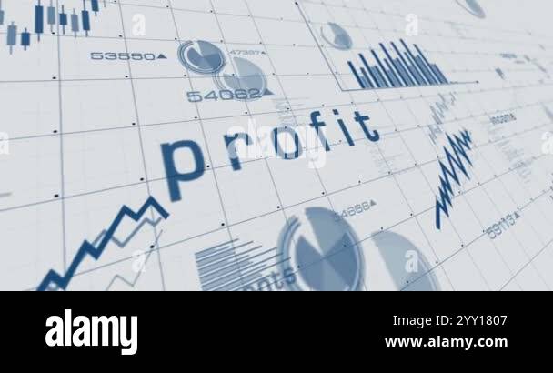 Business profit income and capital charts and graphs diagram seamless ...