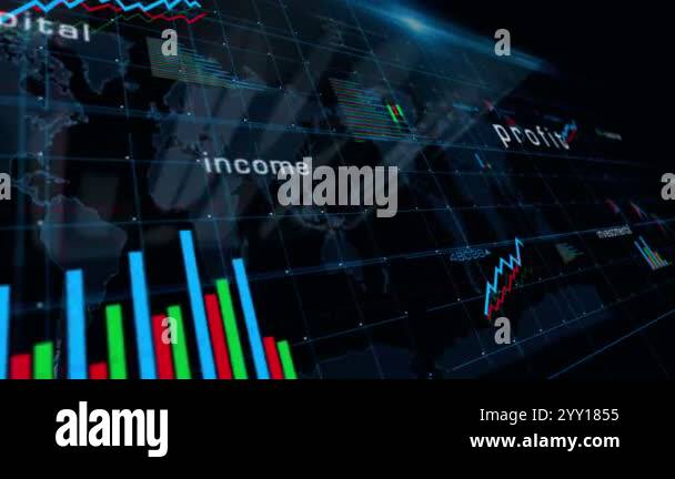 Business profit income and capital charts and graphs diagram seamless ...
