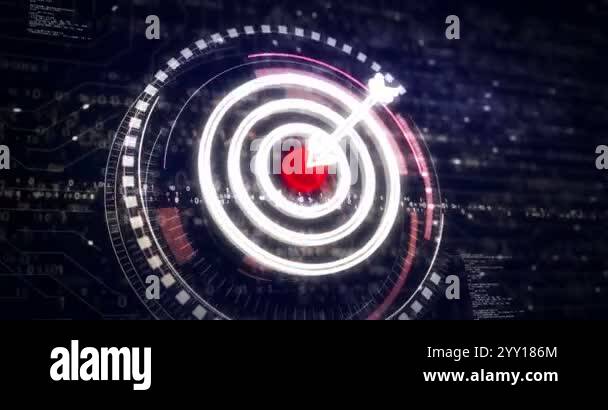 Target business strategy and success motivation symbol digital concept ...